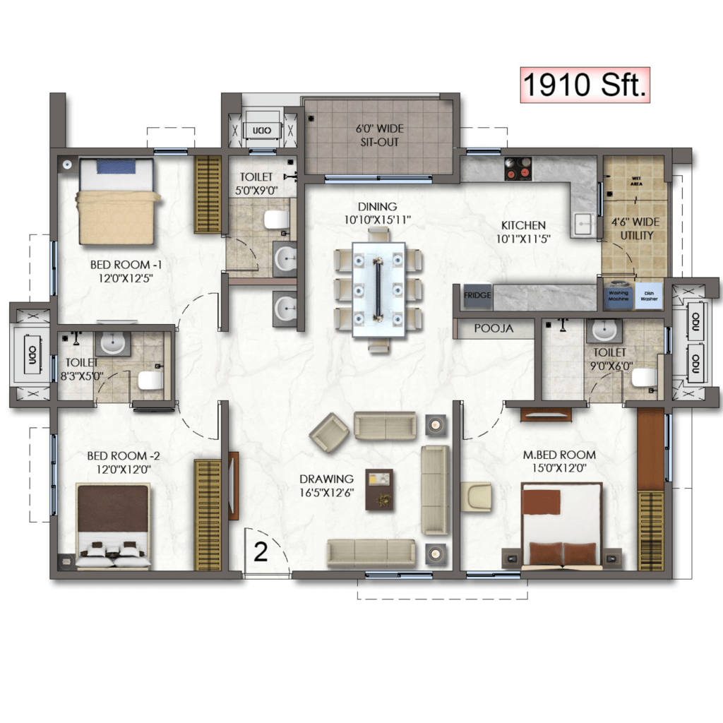 Aparna Sarover Zicon in Nallagandla,Hyderabad | Master Plan