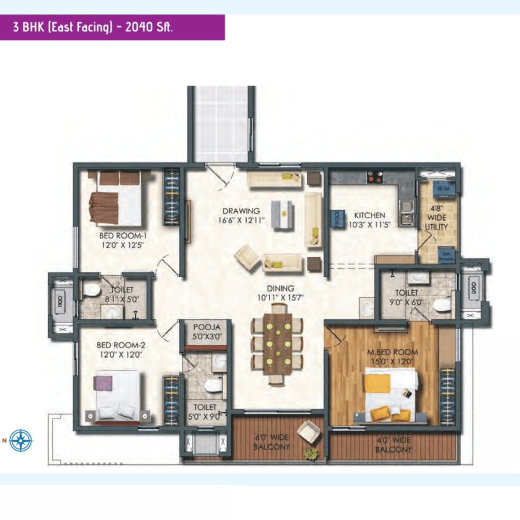 Aparna Sarovar Zenith in Nallagandla ,Hyderabad | Price