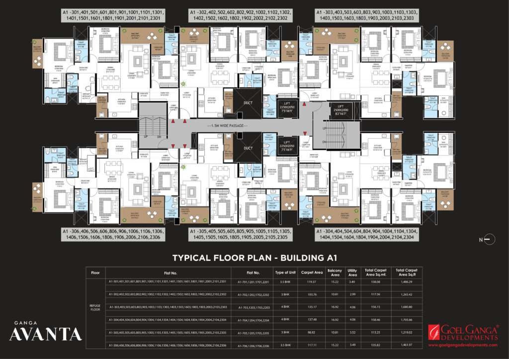 Ganga Avanta in Avanta Mundhwa, Pune | Floor Plans
